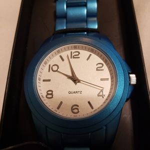 Avon | Jewelry | New Blue Metal Avon Watch | Poshmark
